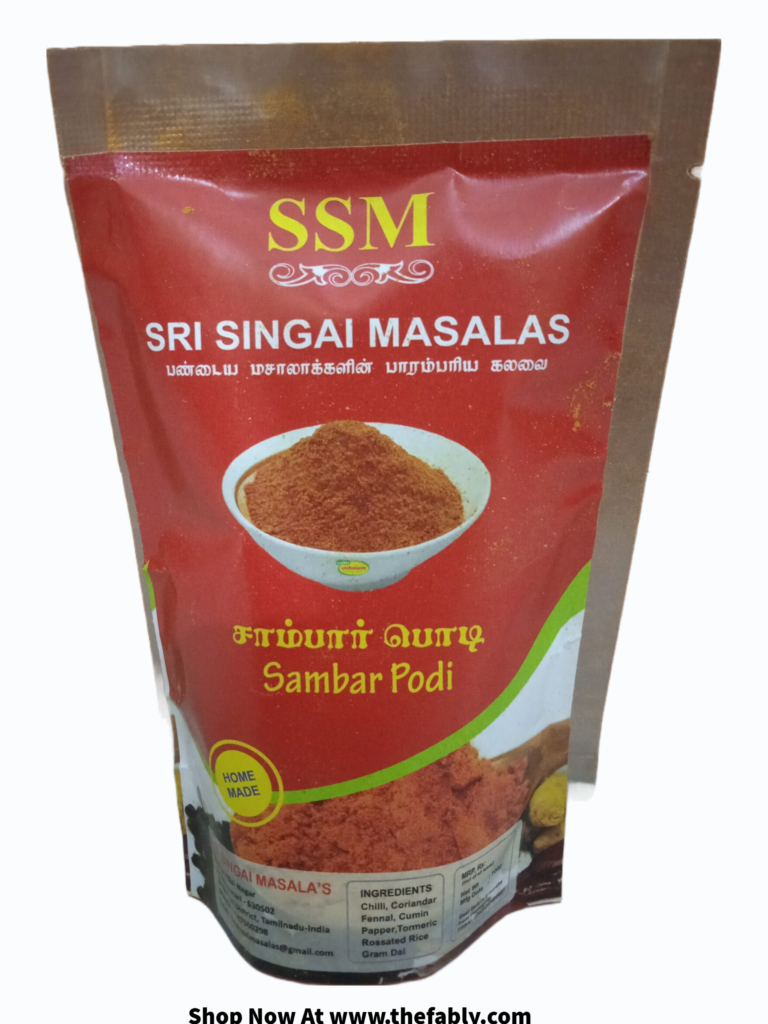 Sambar Powder/ Podi Traditional Style - 100gms - FABLY The exclusive ...